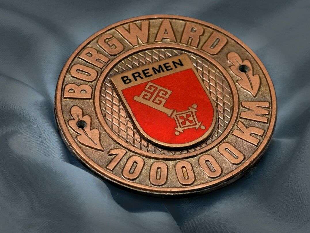 German Borgward Bremen Badge 100000 KM Plakette Plaque Emblem Isabella ...